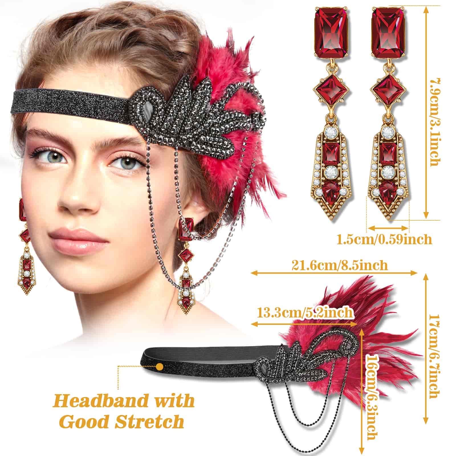 Snapklik.com : Cridoz Flapper Accessories For Women, Flapper ...