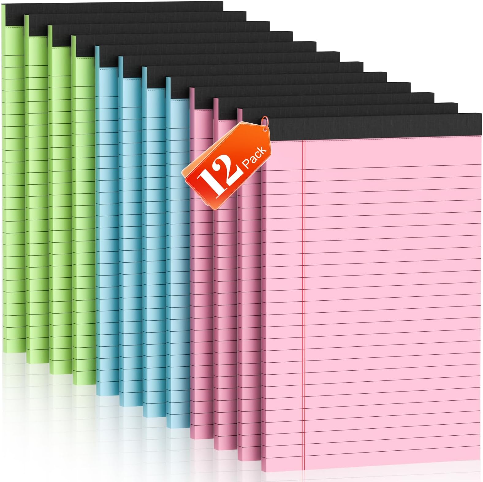 Amazon.com : Legal Pads 5x8 12 Pack Note Pads College Ruled Notepad ...