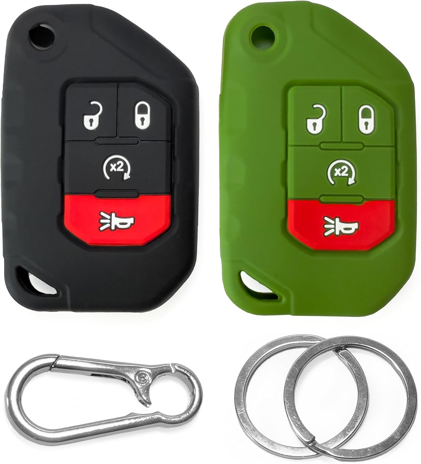 Amazon.com: Click&Fit 2-Pack Silicone Key Fob Covers compatible with ...