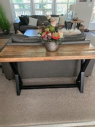 Amazon.com: Signature Design by Ashley - Wesling Sofa Table, Brown Top ...