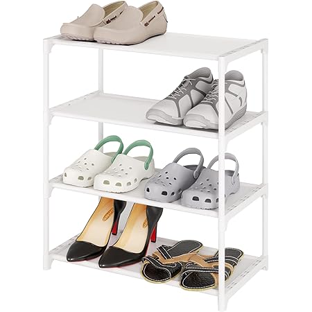 NIAWECAN Small Shoe Rack, 3 Tier Shoe Rack Small, Mini Shoe Rack ...