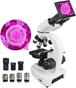 BrightFootBook 5 Inch High Definition Display, Microscope 40-6000x ...