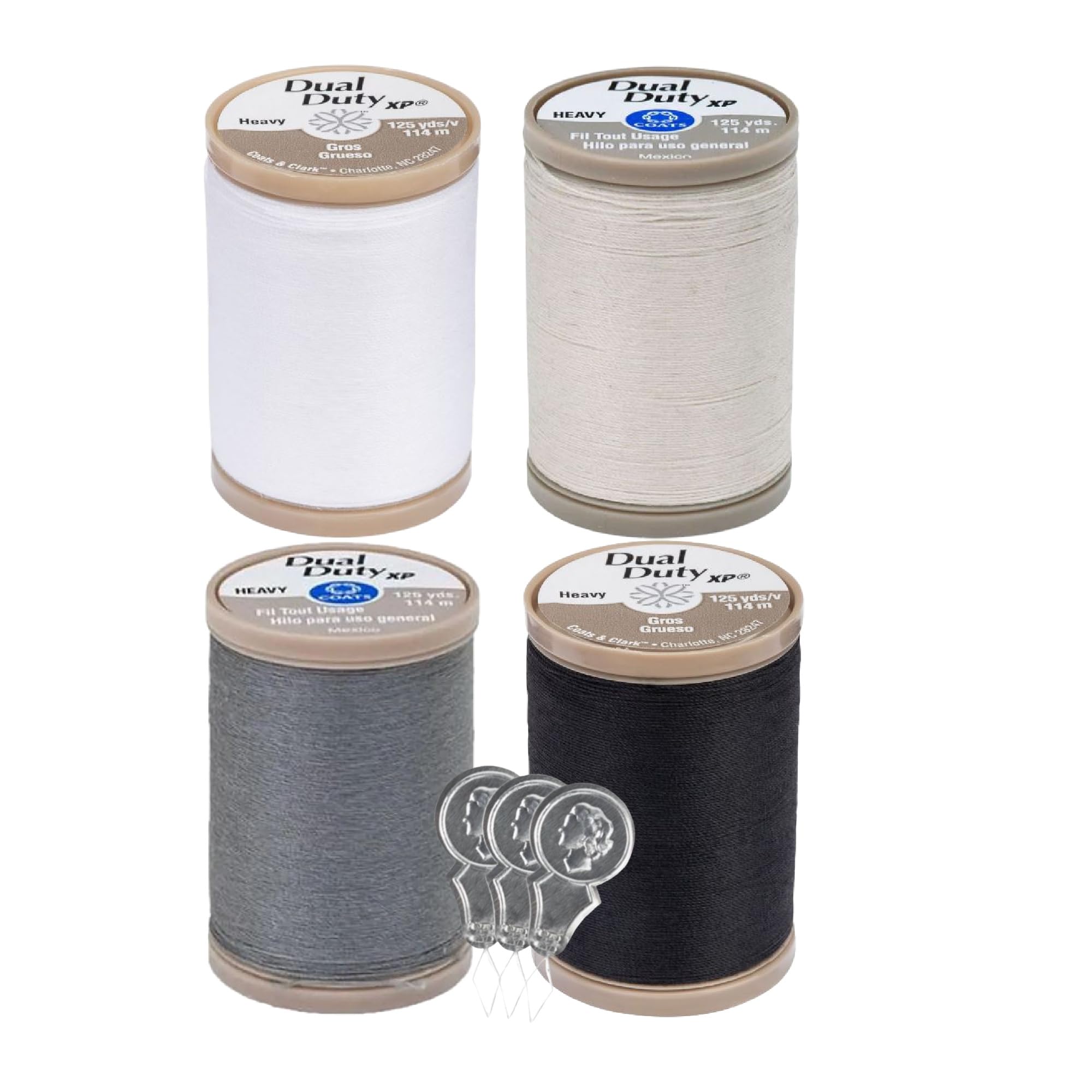 Amazon.com: Coats & Clark Heavy Duty Thread S950-125 Yards Each Spool ...