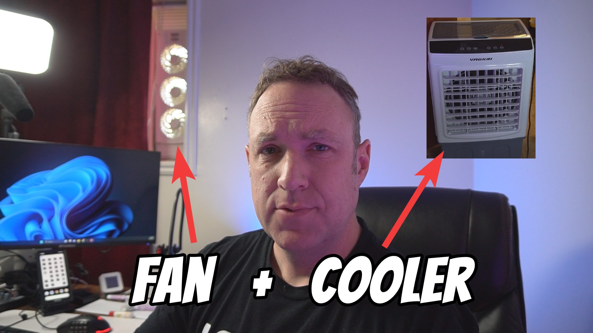 Watch This inexpensive fan and evaporative cooler setup cools my room 5 ...