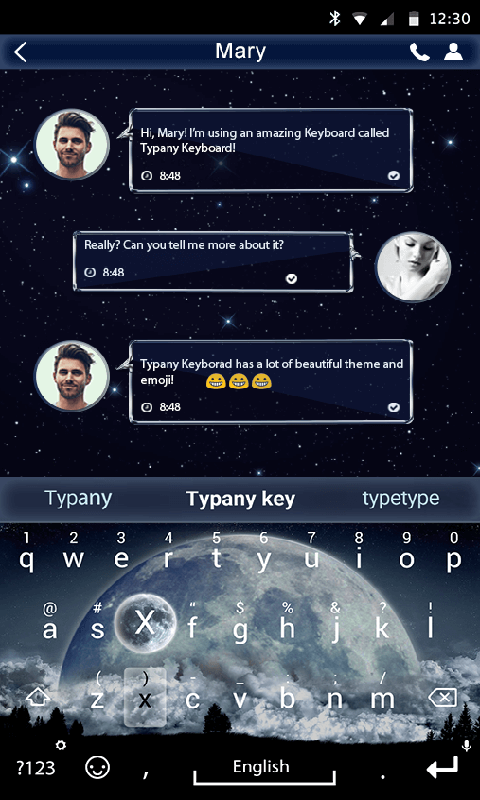Moon Theme&Emoji Keyboard-Amazonアプリストアのアプリ