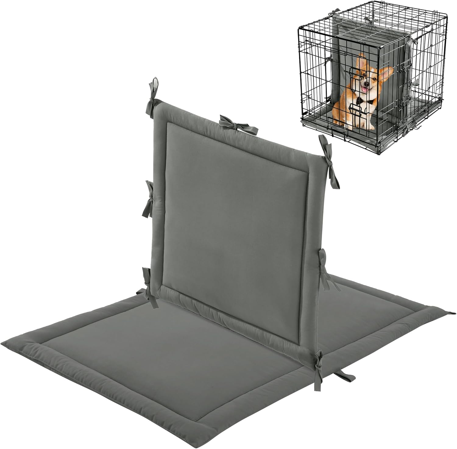 Amazon.com: Hombys Soft Dog Crate Divider Panel with Mat, Warm Thick ...