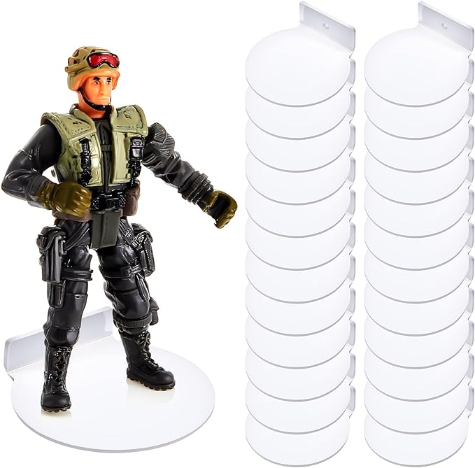 Amazon.com: Juexica 24 Pcs White Acrylic Floating Action Figure Wall ...
