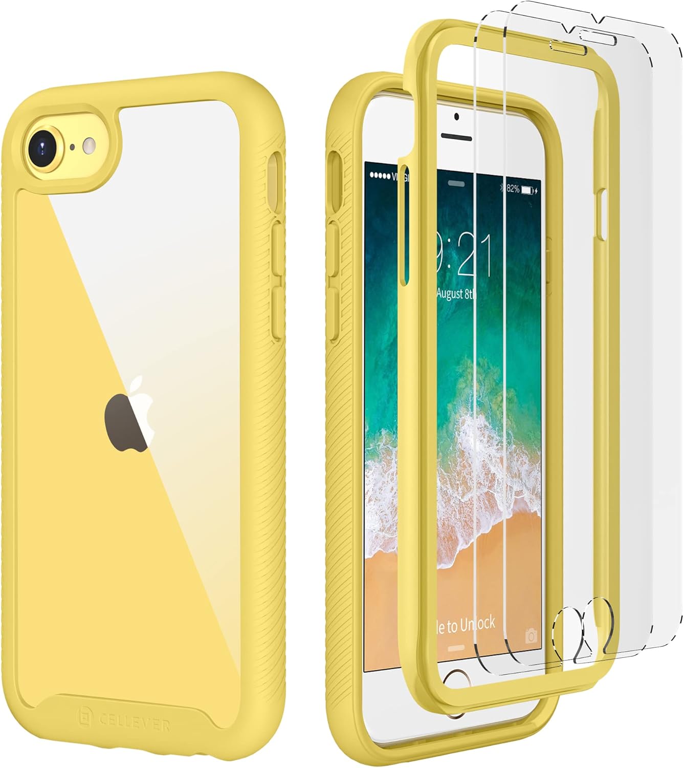 Amazon.com: CellEver Clear Full Body Case for iPhone SE 2020 iPhone 7/8 ...