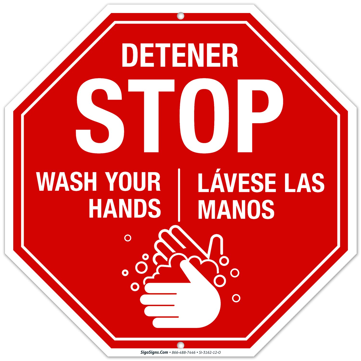 Bilingual Hand Washing Signs