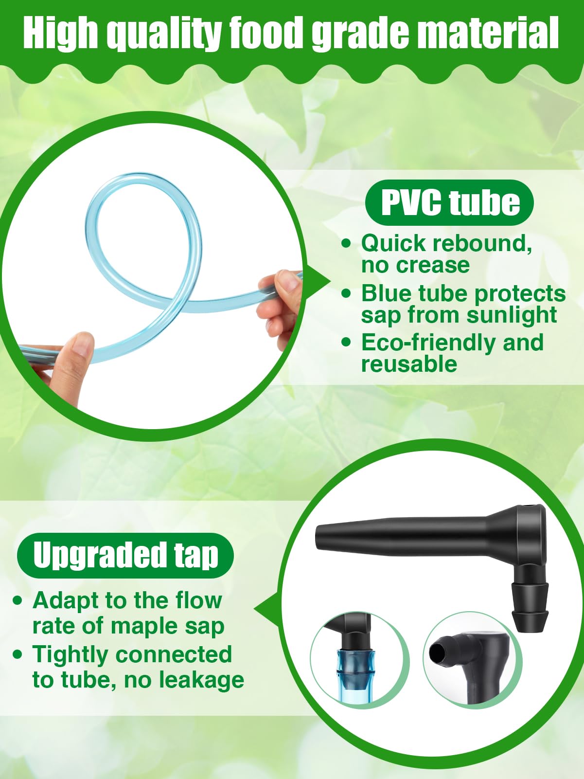 Snapklik.com : 10 Set Maple Syrup Tapping Kit - Reusable 3 Ft Food ...