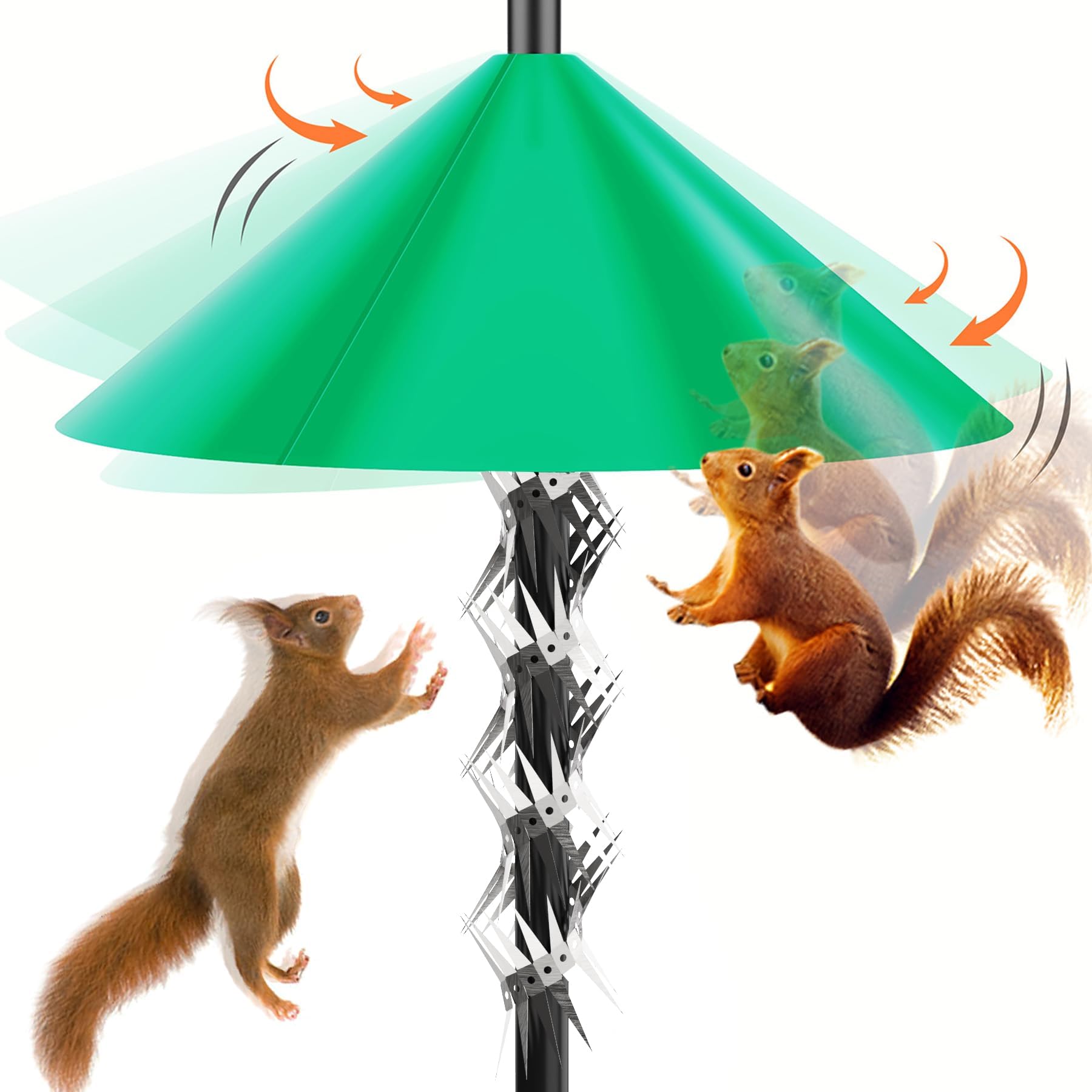 Amazon.com : 24 Inch Large Squirrel Baffle for Bird Feeder Pole ...