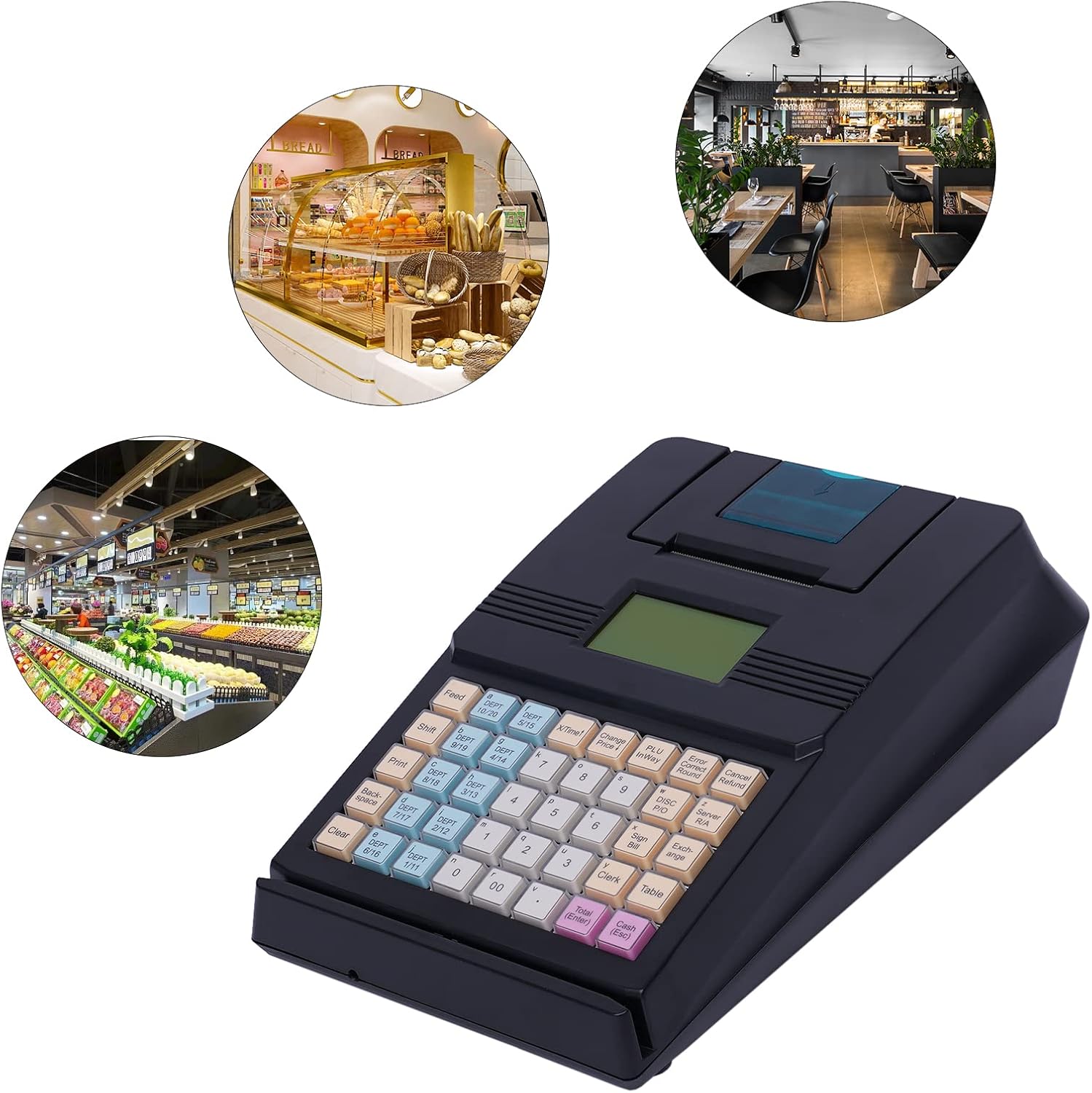 Compact Electronic Cash Register with Printers - Ideal for Small ...