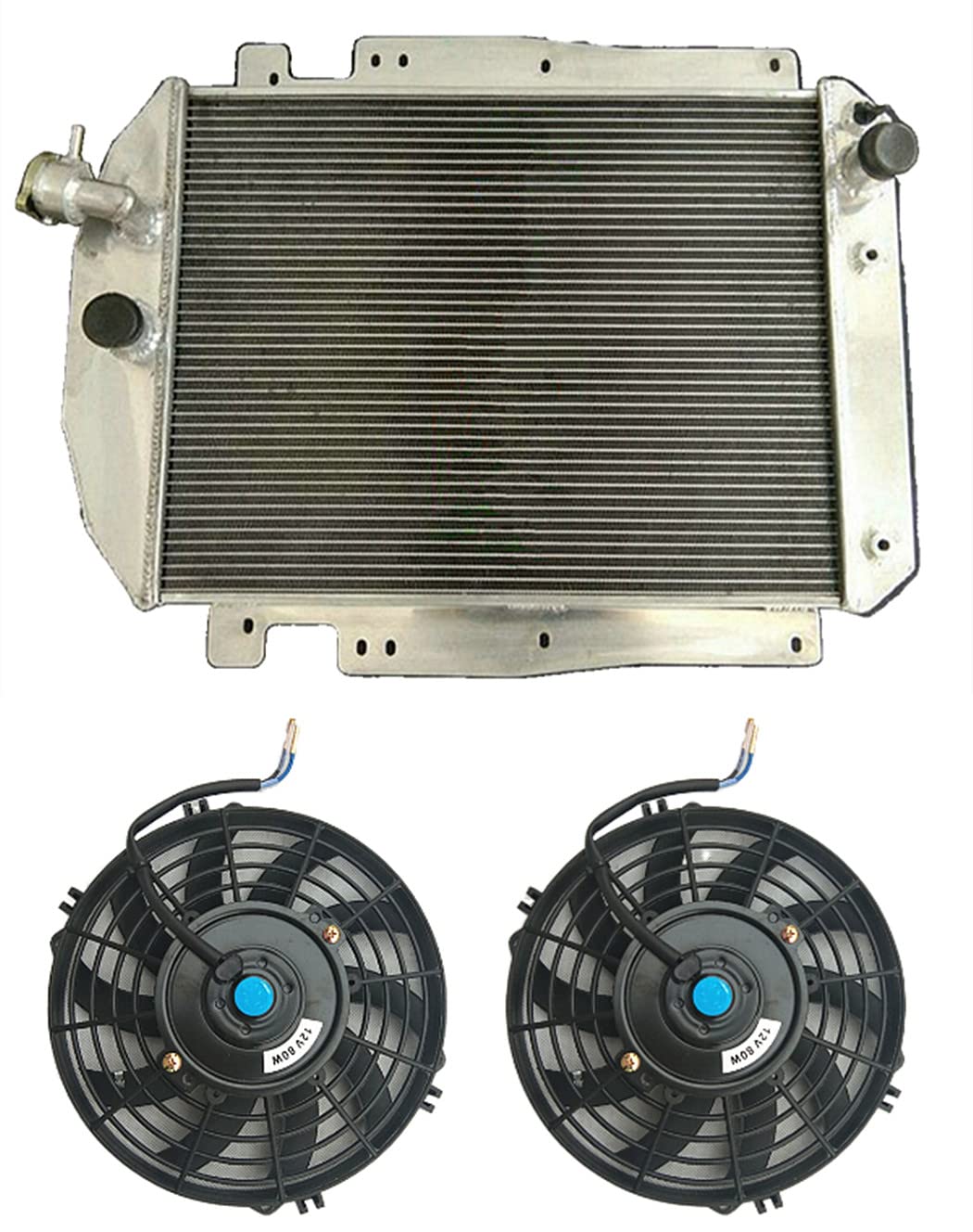 Amazon.com: 3 Rows All Aluminum Radiator +2x Fans for 1937-1938 Chevy ...