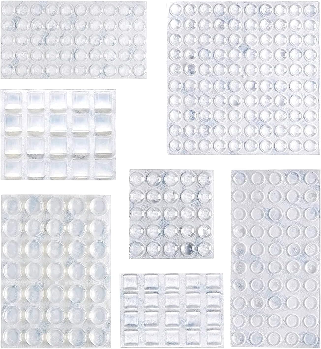 Eshanmu Self-Adhesive Clear Rubber Feet Tiny Bumpons 0.25" in Diameter ...