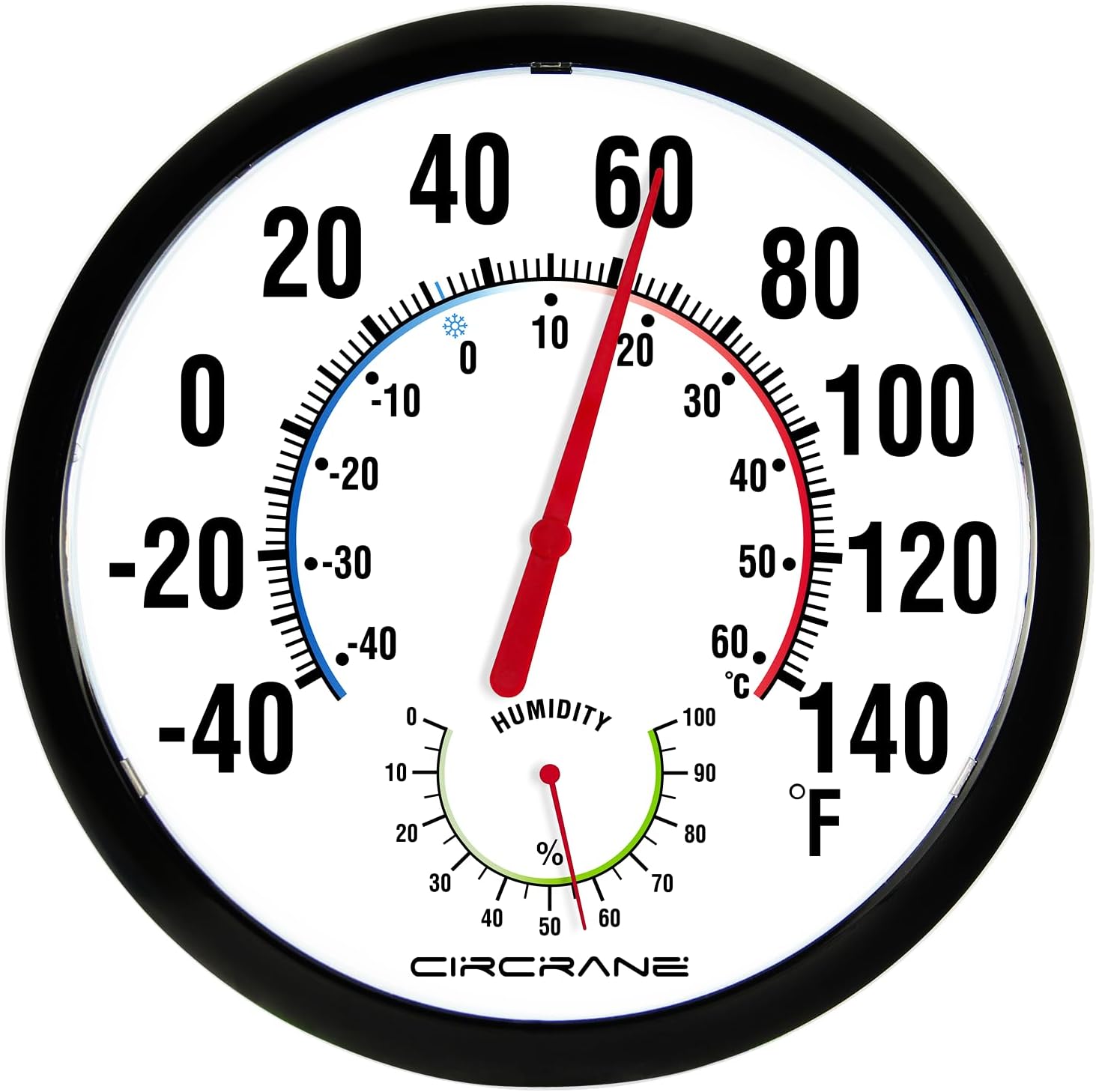 Amazon.com : Taylor Extra Large Metal Wall Indoor Outdoor Thermometer ...