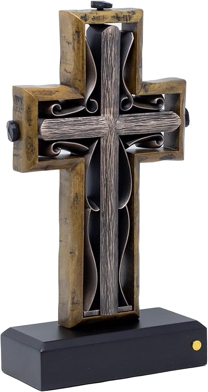 Amazon.com: Unity Cross® Hand-Scraped Beech Wood & Vintage Bronze ...