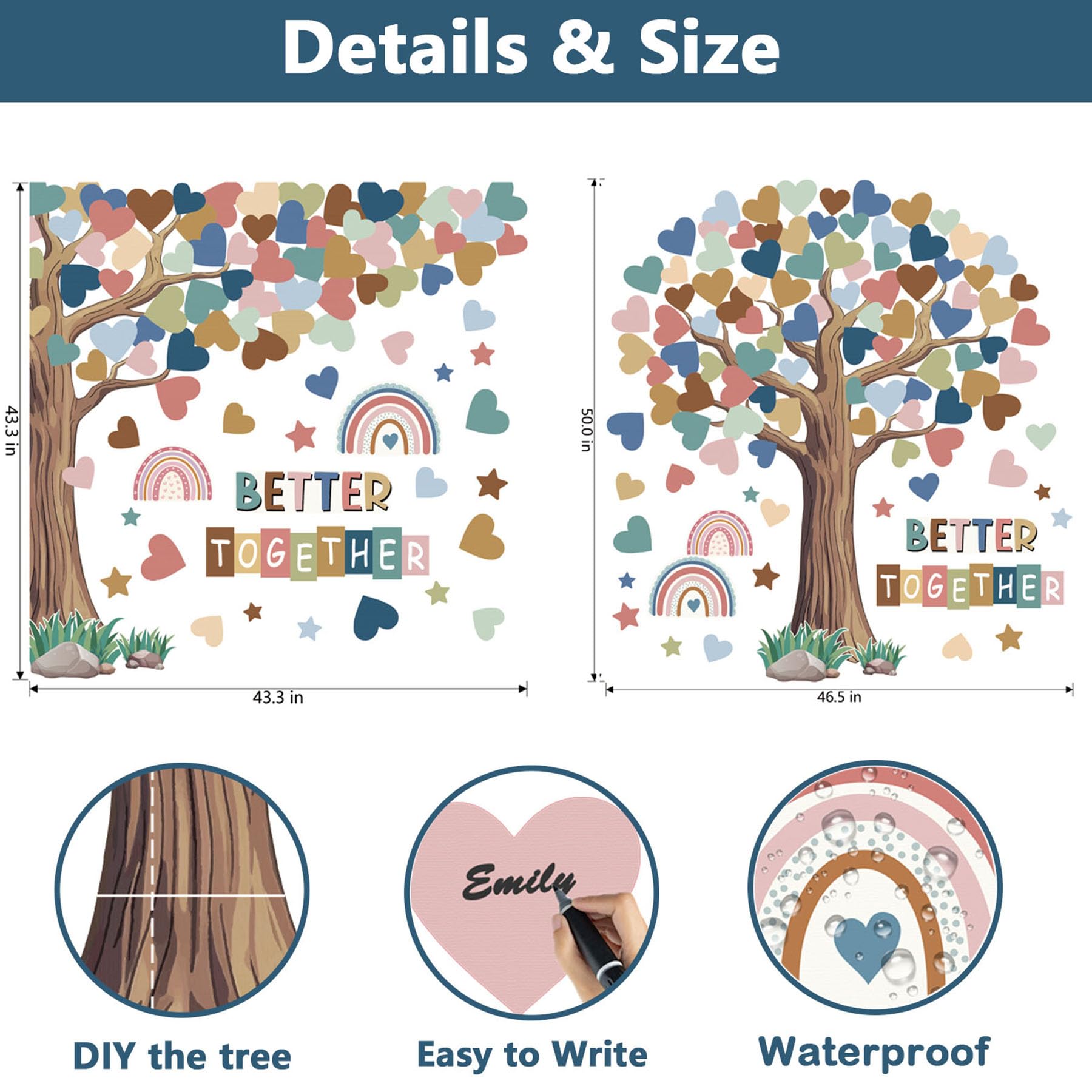 Snapklik.com : Adduster 108 Sheet Tree Bulletin Board Set - Classroom ...