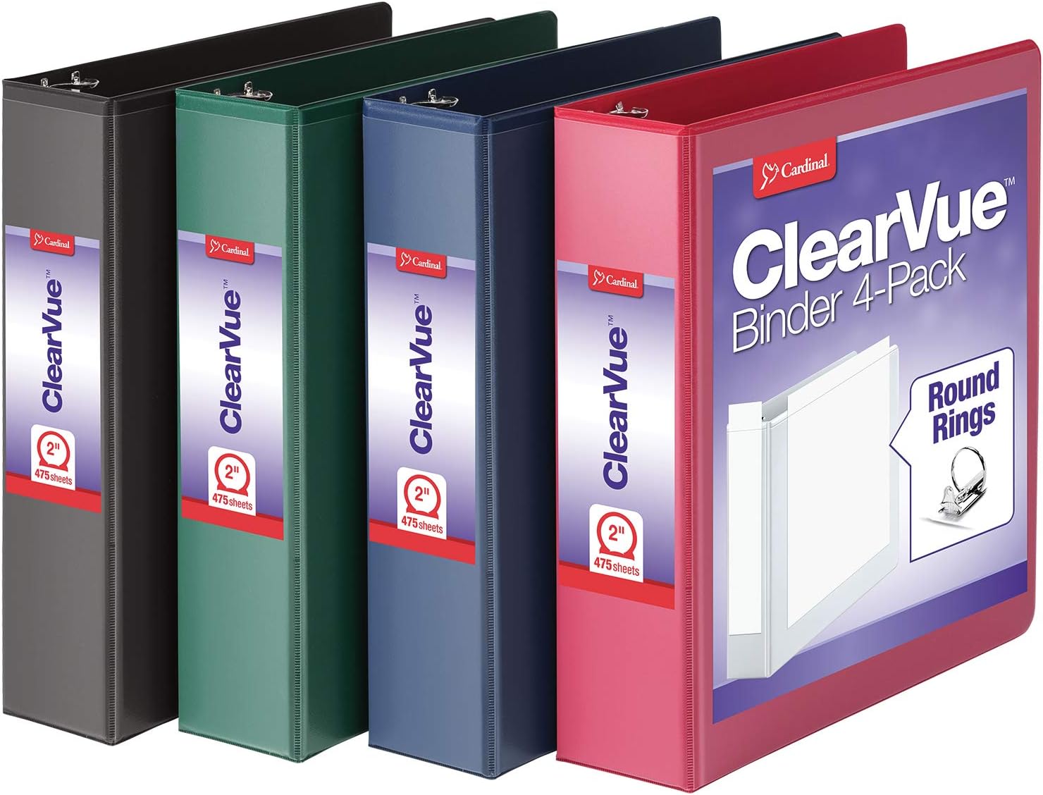 Amazon.com : Cardinal 3 Ring Binders, Binders for School and Office ...