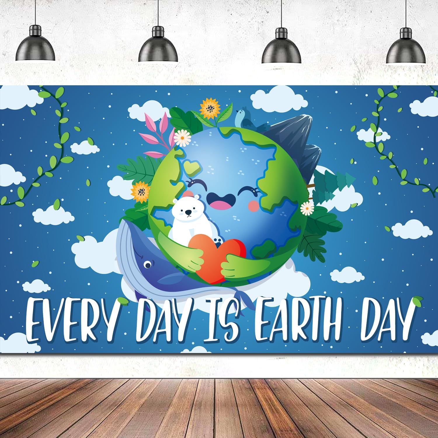 Amazon.com : Baocicco 10x10ft Backdrop for Blue Earth Seen from The ...