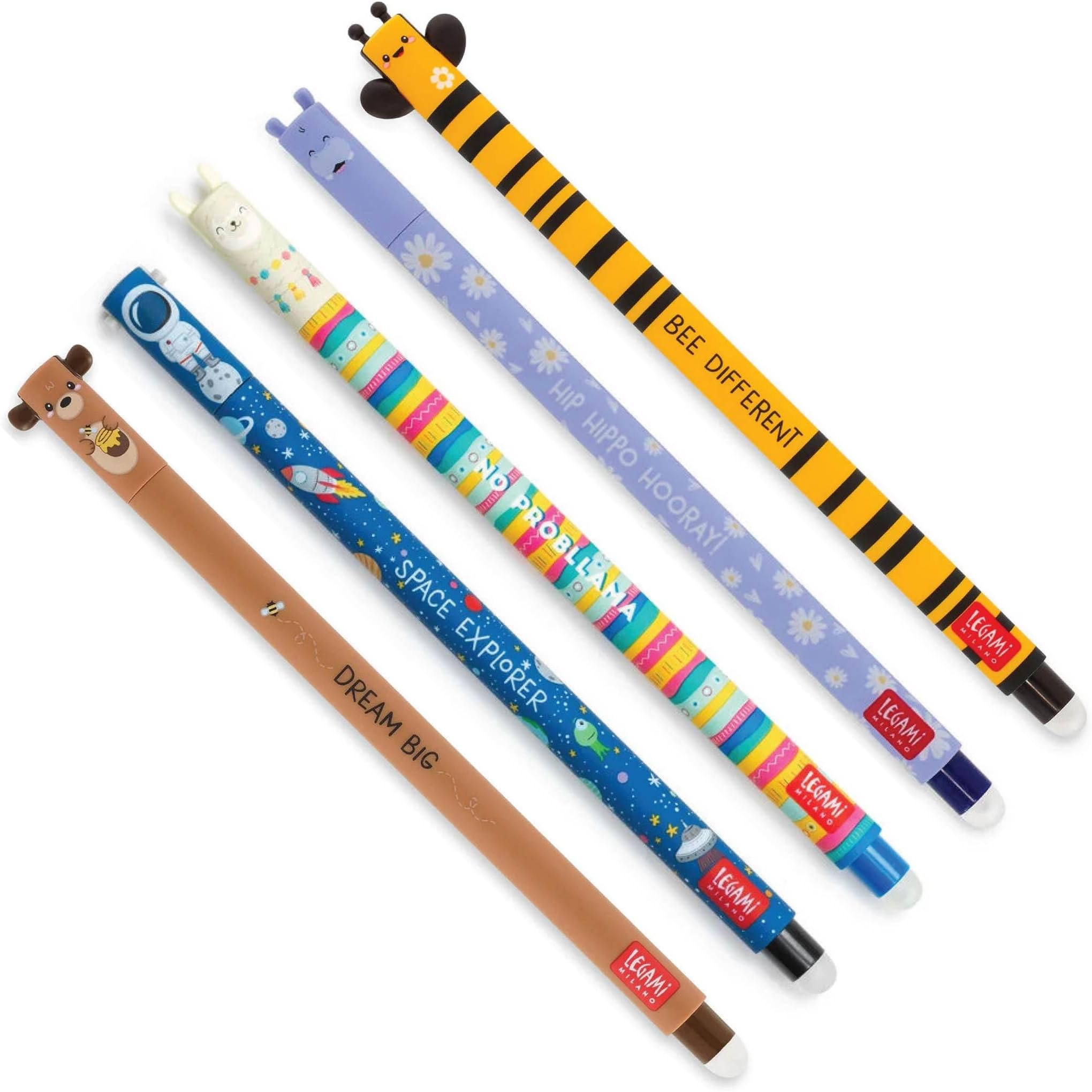 Legami Erasable Gel Pen, Thermosensitive Ink, 0.7 mm Tip Diameter, 15 ...