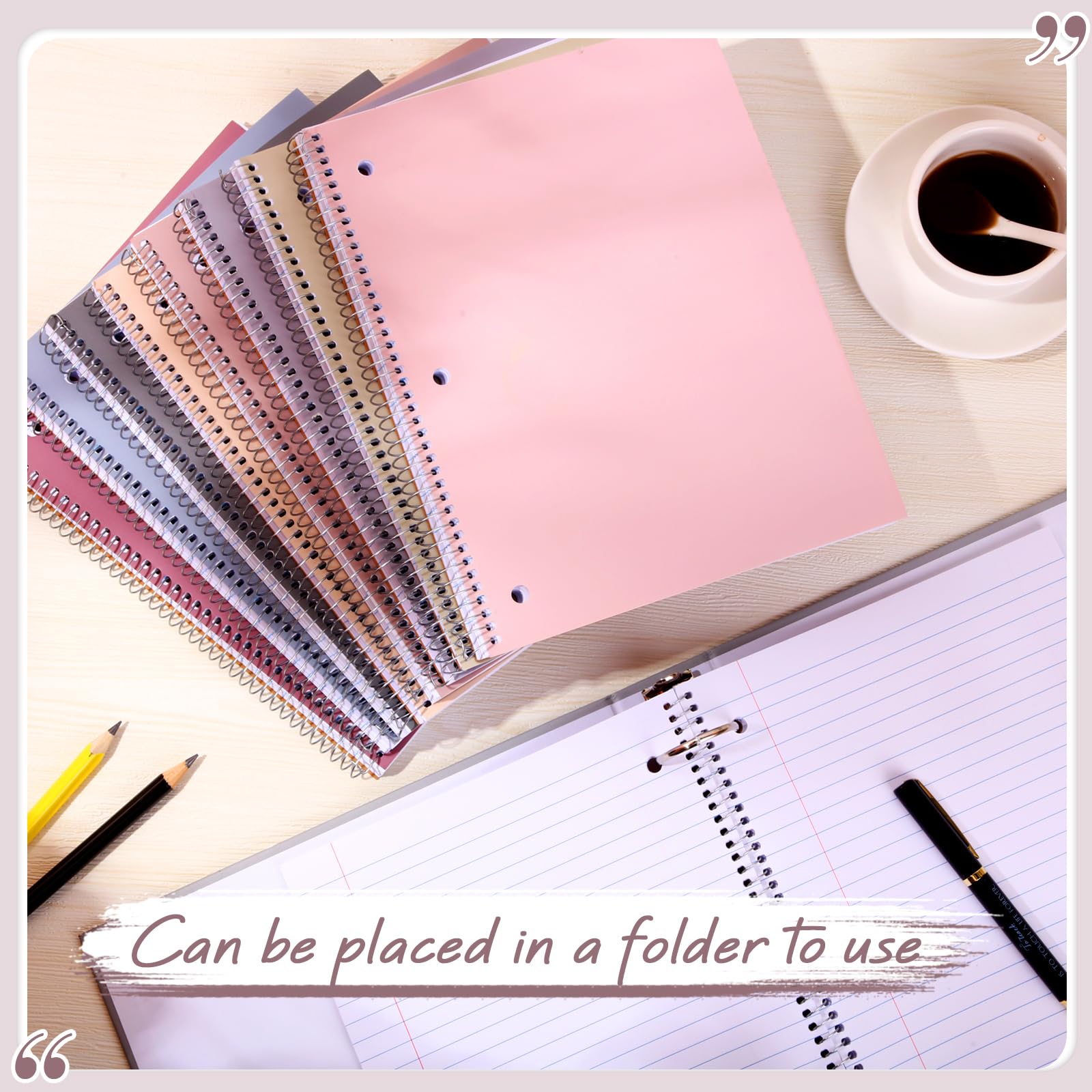 Snapklik.com : Teling 8 Pcs 1 Subject Spiral Notebook Wide Ruled ...