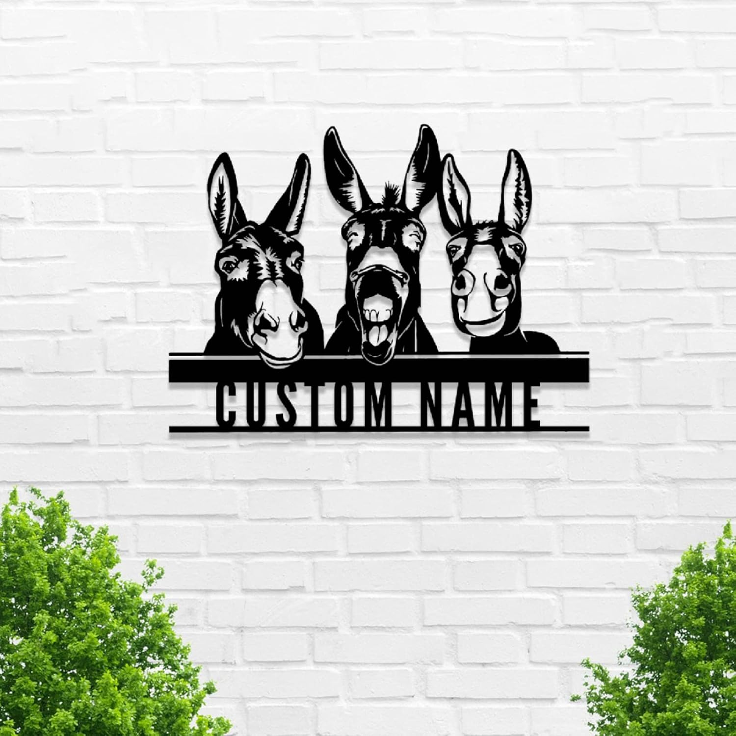 Amazon.com: Donkeys Metal Sign Custom,Farmhouse Metal Sign,Farm ...
