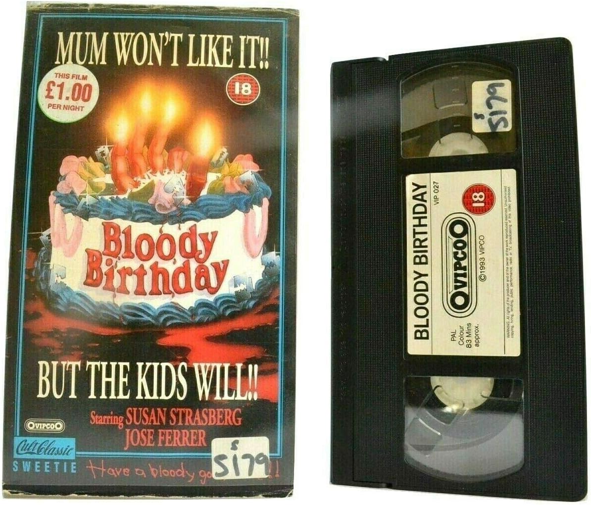 Amazon.com: Bloody Birthday [VHS] : Lori Lethin, Melinda Cordell, Julie ...