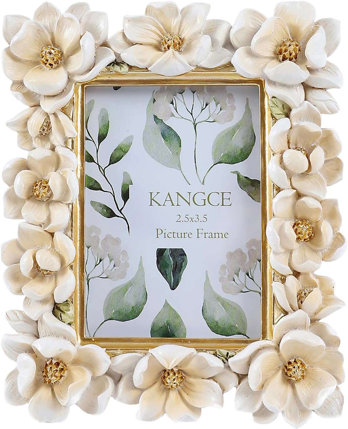 Amazon.com - Kangce Vintage Picture Frames 2.5x3.5 Antique White and ...