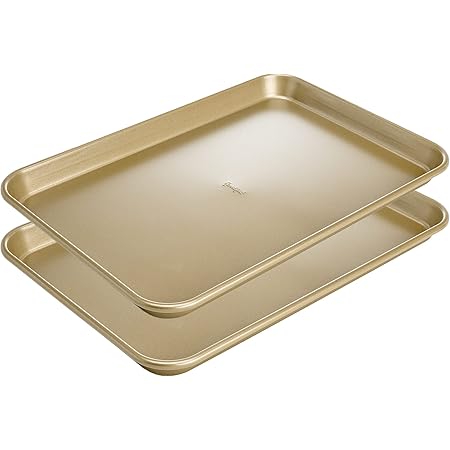 Amazon.com: Goodful Nonstick Cookie Baking Sheet Set, Heavy Duty Carbon ...