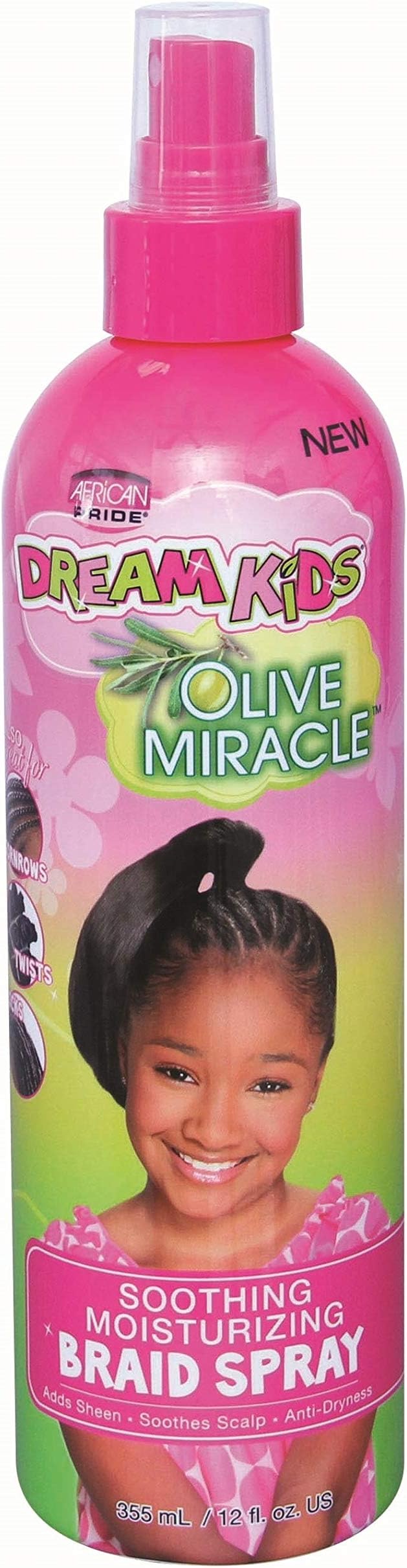 Amazon.com : AFRICAN PRIDE Olive Miracle Braid Sheen Spray 12 Oz ...