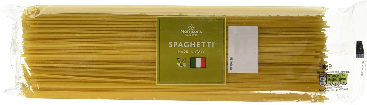 Morrisons Spaghetti, 500 g (Pack of 1) : Amazon.co.uk: Grocery