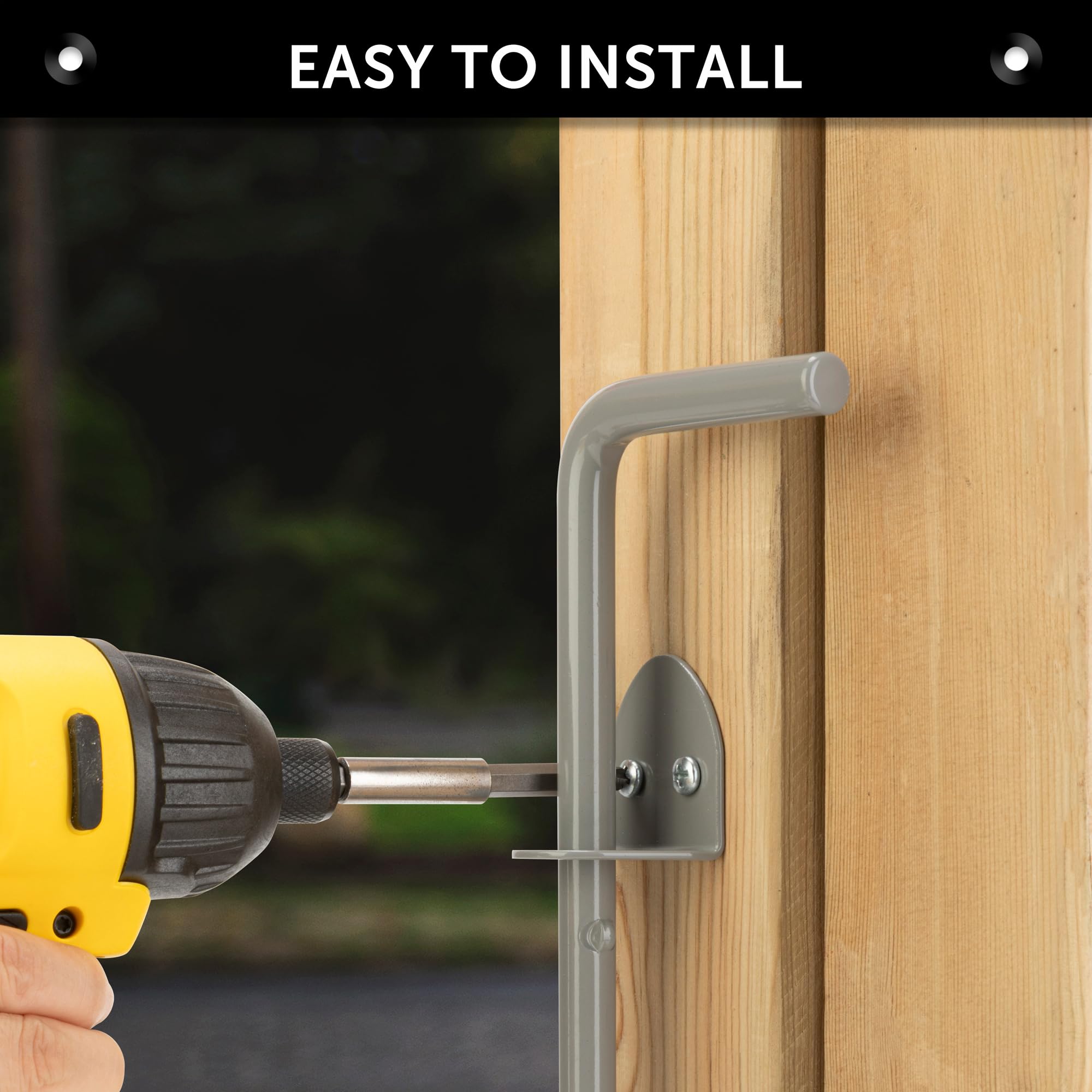 Snapklik.com : 12" Cane Bolt Heavy Duty Drop Rod Gate Stopper Hardware