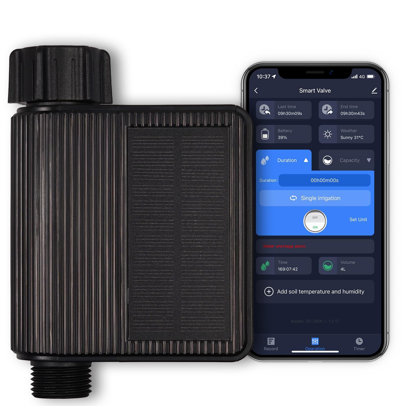 Amazon.com: MOES Solar WiFi Sprinkler Timer, Smart Water Timer for ...