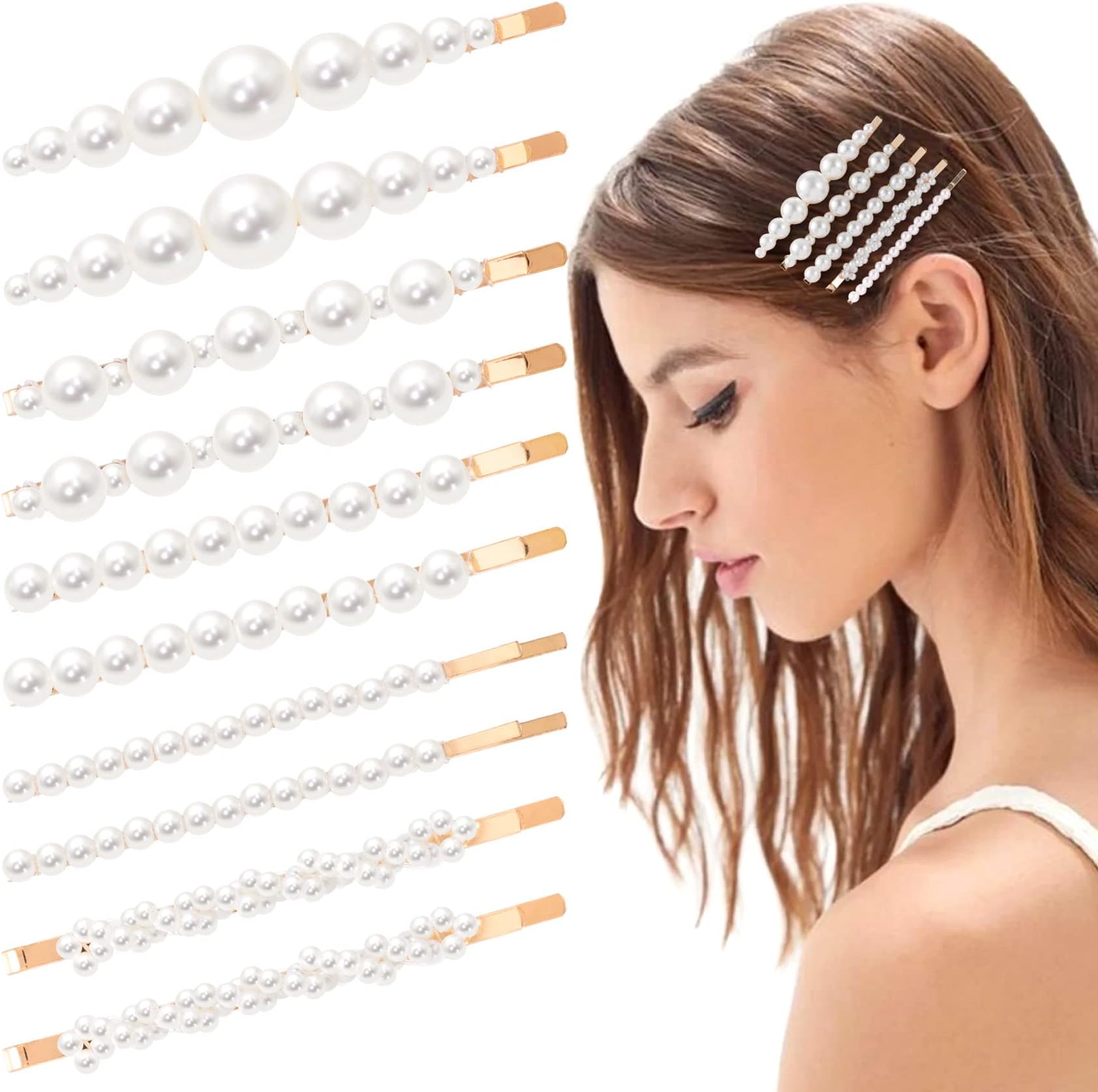 Amazon.com : Messen Hair Pins Set Geometric Hair Clips Metal Hairpin ...