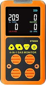 Amazon.com: Portable Multi Gas Detector - 4-Gas Monitor Meter Tester ...