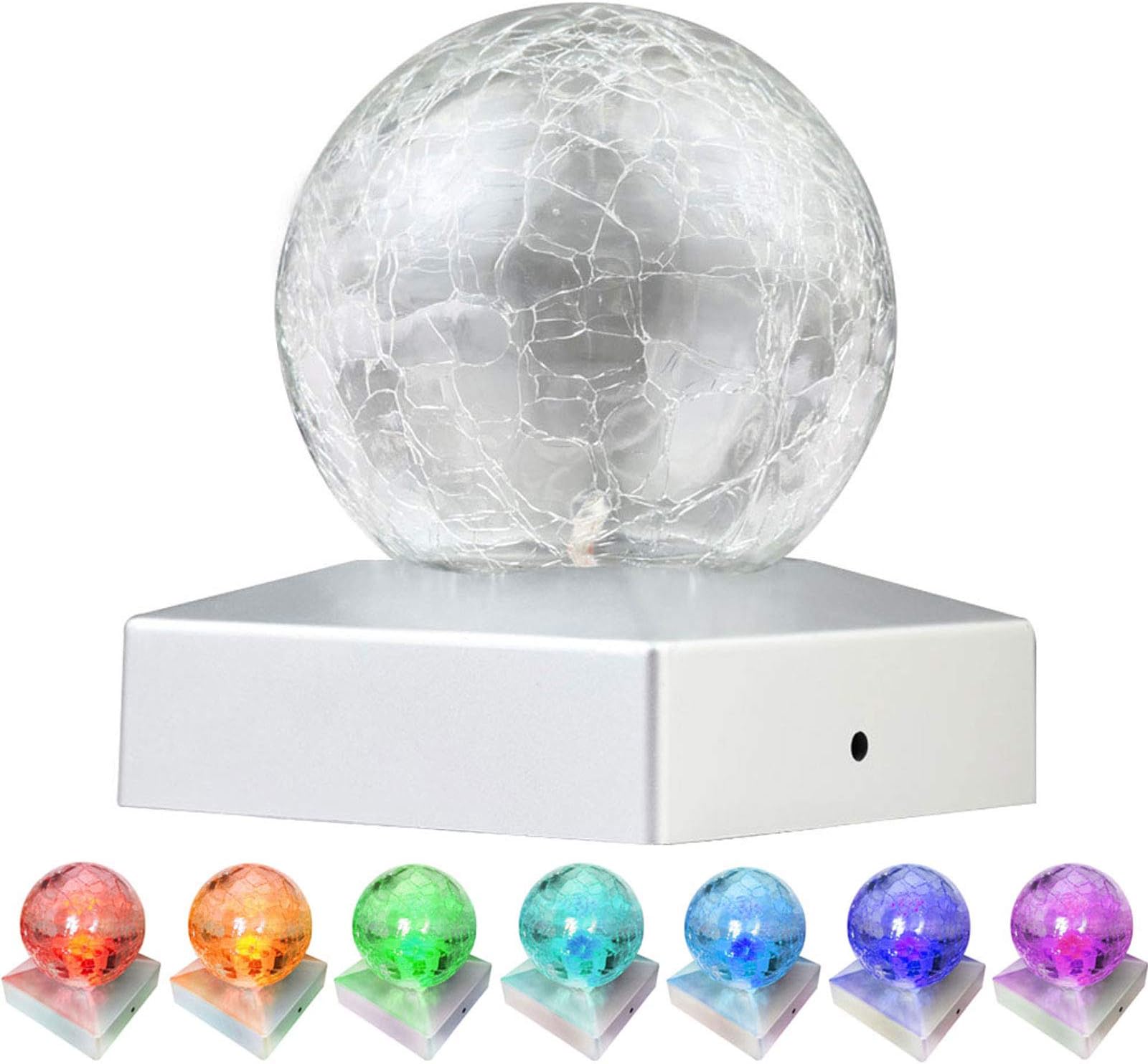 Deckorators Stained Glass Solar Post Cap - 4x4 - Outdoor Post Lights ...