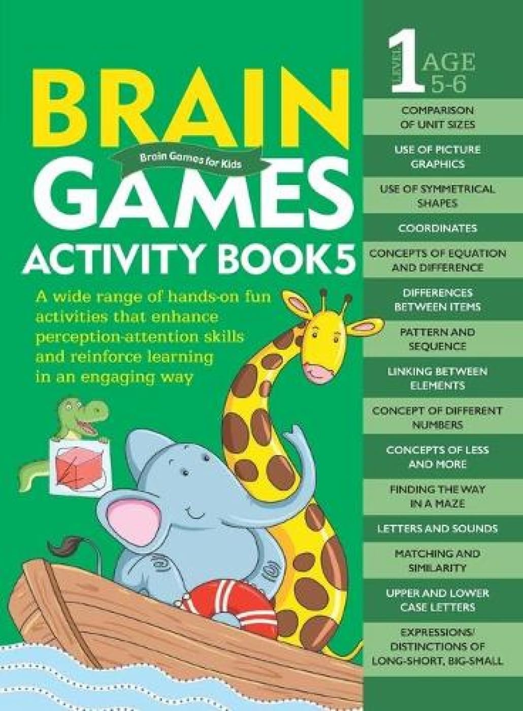 Brain Games for Kids: Brain Games Activity Book Level 1 : Book-5 ...