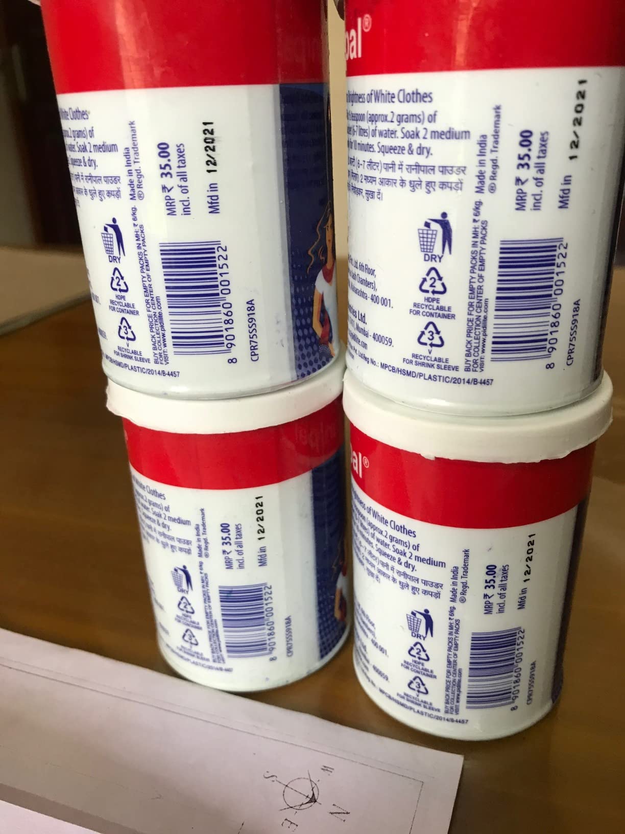 Ranipal Fabric Whitener/Cloth Whitener for Your White and Colored ...