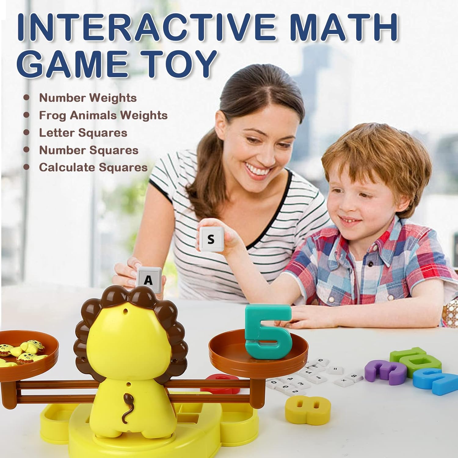 Buy Balance Counting Toys for Kids 3-5 | 96 Piece Balance Math Game ...