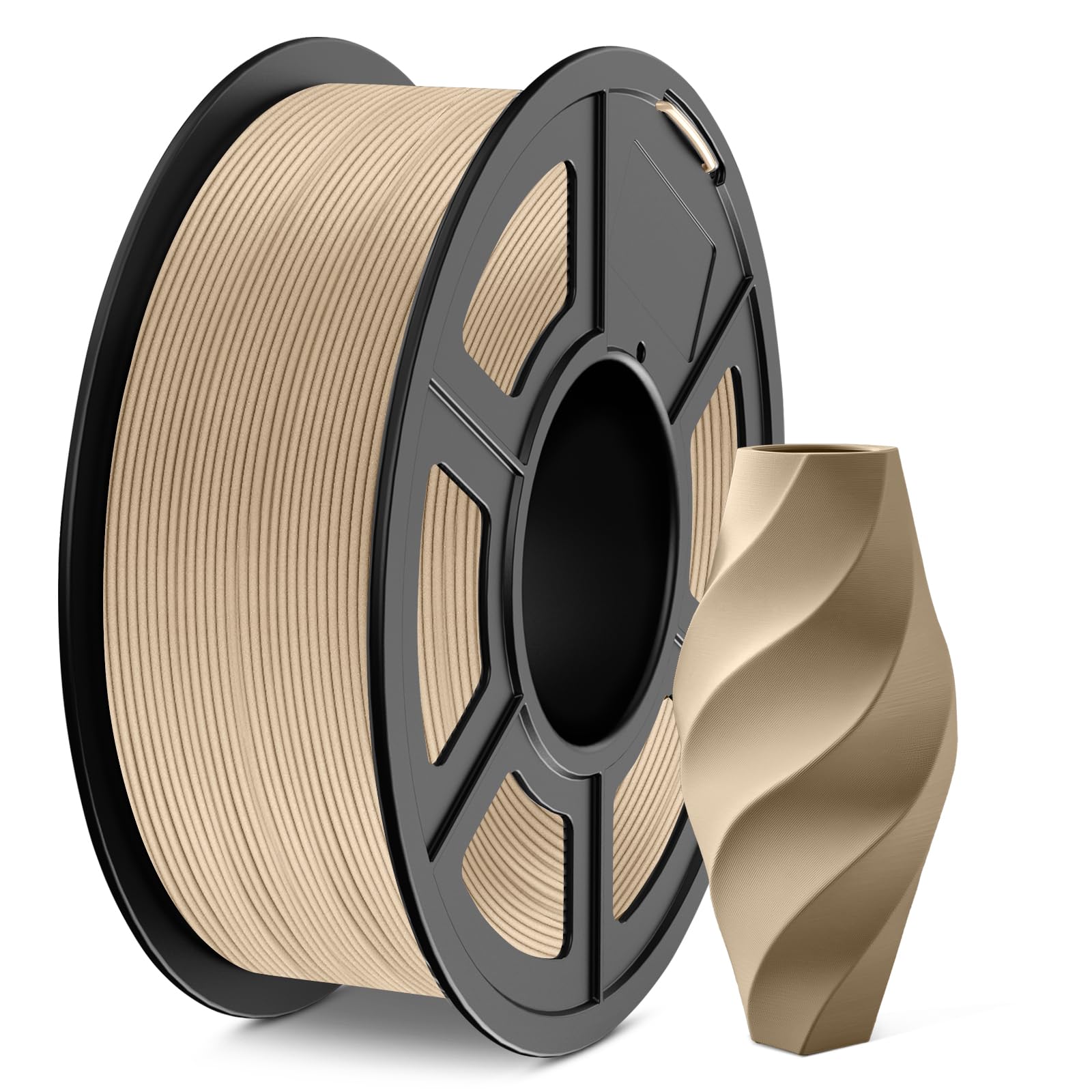 Amazon.com: JAYO Wood PLA Filament 1.75mm 1.1KG, Real Wood Fiber 3D ...