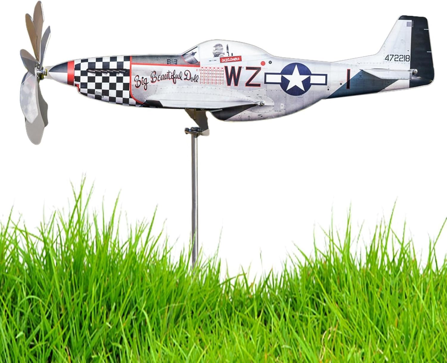 Amazon.com: Airplane Wind Spinner Metal, Garden Windmill Airplane Wind ...