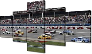 Amazon.com: TUMOVO Wall Art for Living Room Nascar Contest Paintings ...