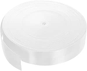 sourcing map Flat Nylon Webbing Strap 2 Inch 50 Yards White for ...