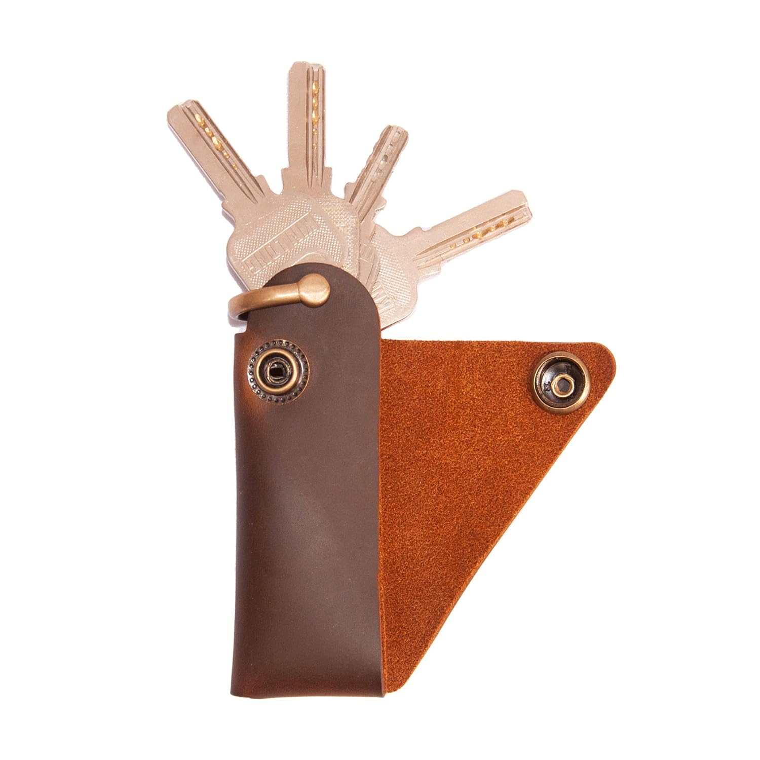 Amazon.com: Turbosnail Personalized Genuine Leather Key Holder Pouch ...