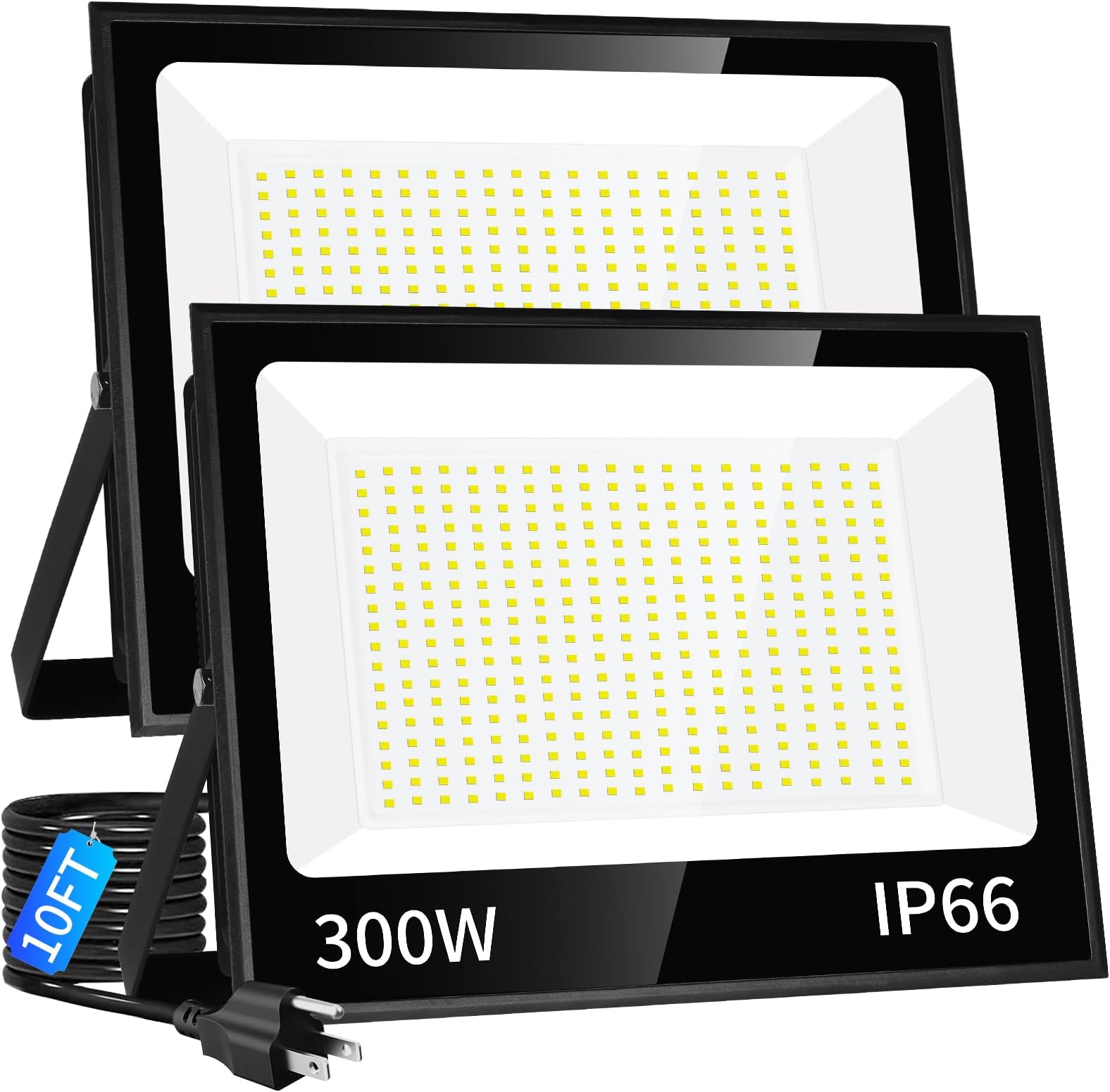 Gopretty 300W LED Flood Light Bulbs 2 Pack, Outdoor Waterproof IP66 ...