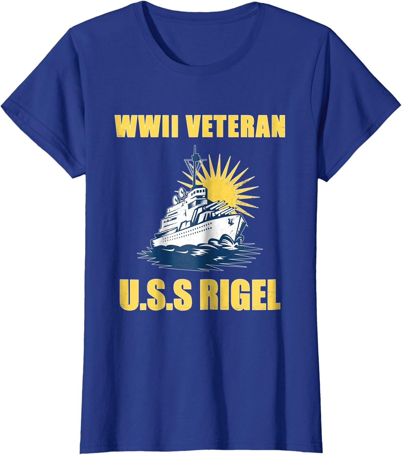Amazon.com: WWII Veteran - Battleship USS Rigel - World War II - US ...