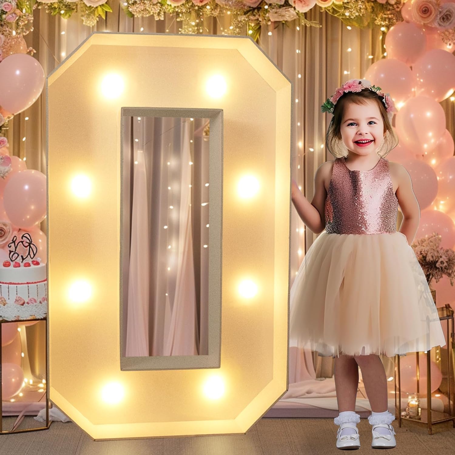 Amazon.com: Pooqla 3FT Light Up Numbers, Warm White LED Large Lighted ...