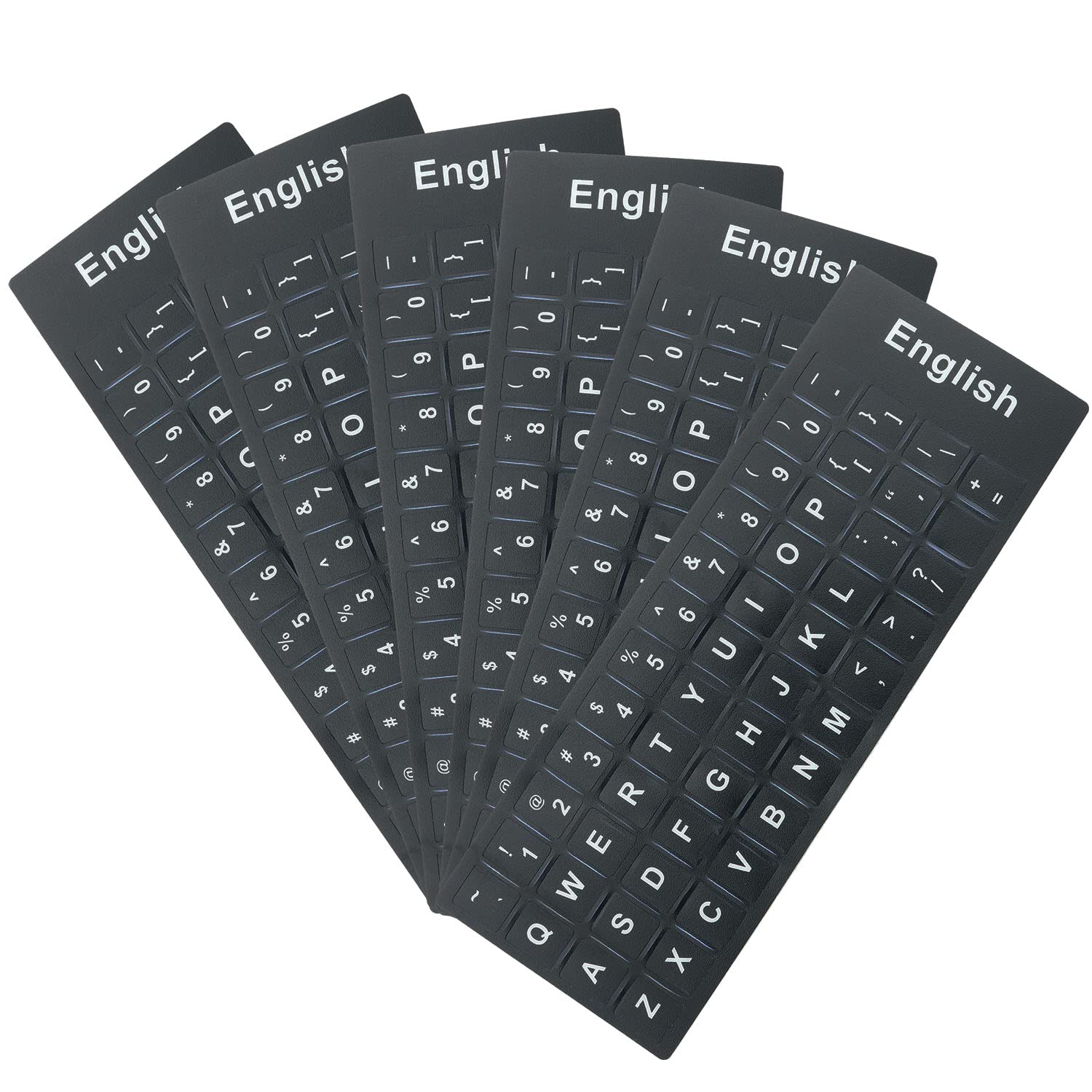 Amazon.com: SJZBIN 6PCS Universal English Keyboard Letter Stickers ...