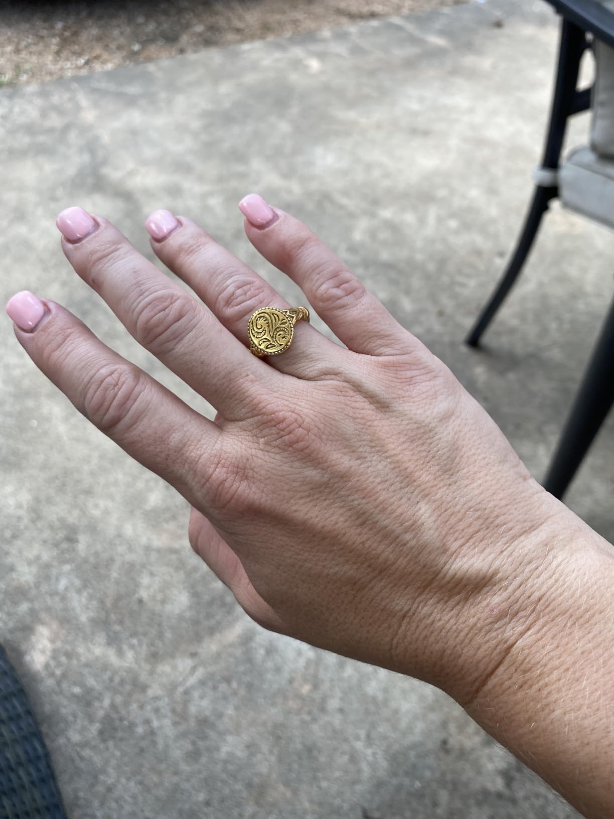 $2/mo - Finance Jude Jewelers Stainless Steel Leaf Flower Signet Style ...