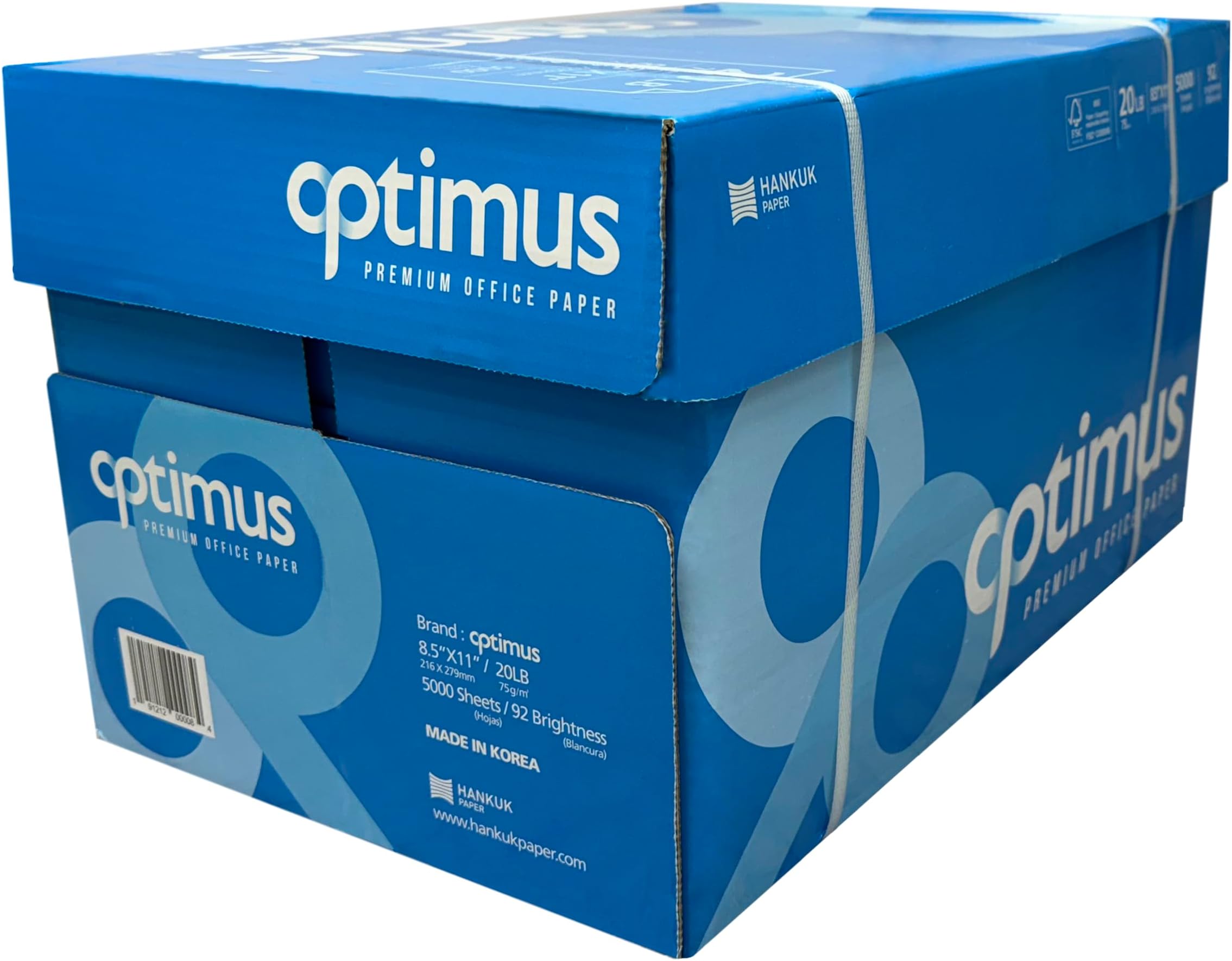 UOFFICE Multipurpose Copy Printer Paper, 8.5” x 11”, 20 lb, 5000 sheets ...